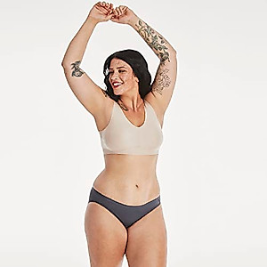 Hanes Women's Seamless Wireless, Lightweight Full-Coverage Wirefree T-Shirt Bra (S-3XL), Nude, X-Large