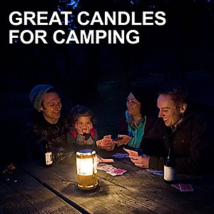 UCO 12-Hour Natural Beeswax, Long-Burning Emergency Candles for Candle Lantern, 9 Pack