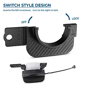 ISSYAUTO Gas Cap Holder Compatible with 2016-2023 Tacoma 3rd Gen Fuel Cap Holder, Black