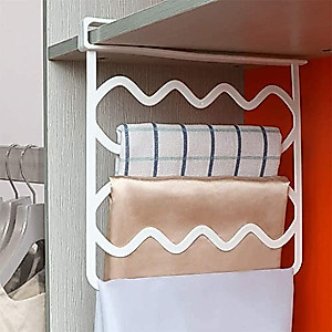 Mebbay Closet Shelf Dividers, 12 Pack Plastic Closets Shelves Organizer, Wood Shelf Divider for Clothes, Book and Bedroom Organization