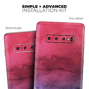 DesignSkinz Vivid Pink 869 Absorbed Watercolor Texture Protective Vinyl Decal Wrap Skin Cover Compatible with The Samsung Galaxy S20 (Screen Trim & Back Glass Skin)