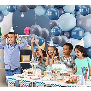 Dusty Blue Balloon Arch Garland Kit-143Pcs Macaron Gray Blue Balloons for Birthday Bridal Shower Christmas Reunion Party Wedding Decoration