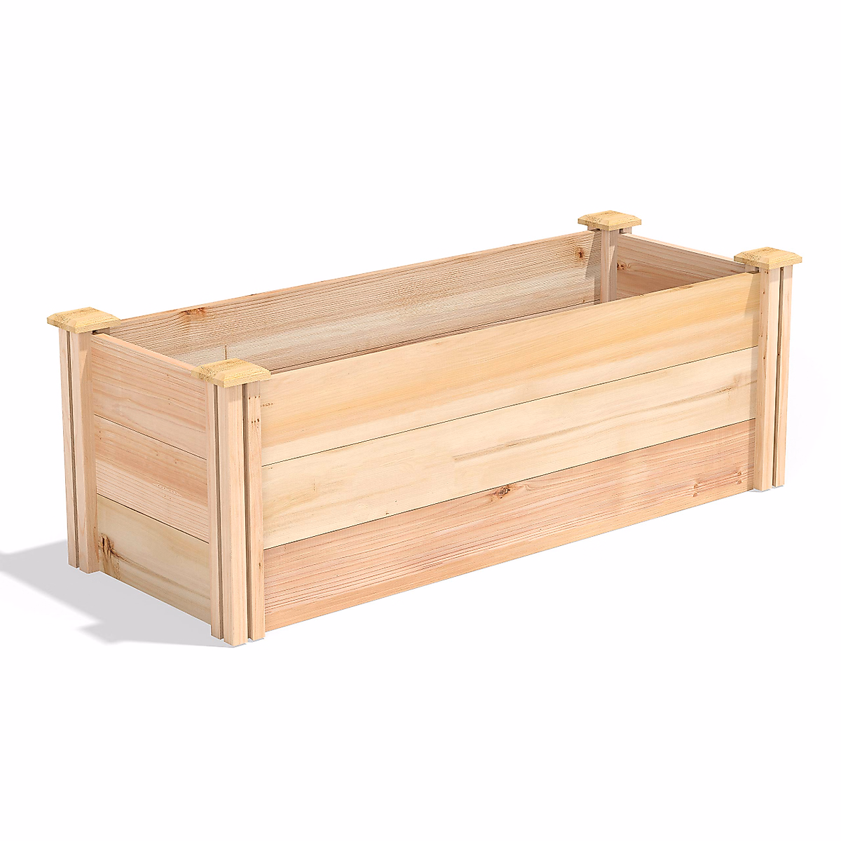 Greenes Fence Miracle-GRO Cedar Raised Garden Bed, 16" x 48" x 16.5" - Made in USA with North American Cedar