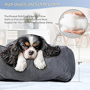 AIPERRO Extra Large Dog Bed for Large Dogs Machine Washable Rectangle Dog Bed Orthopedic Calming Dog Sofa Bed Soft Sleeping Puppy Dog Beds Breathable Cuddler Pet Bed with Anti-Slip Bottom