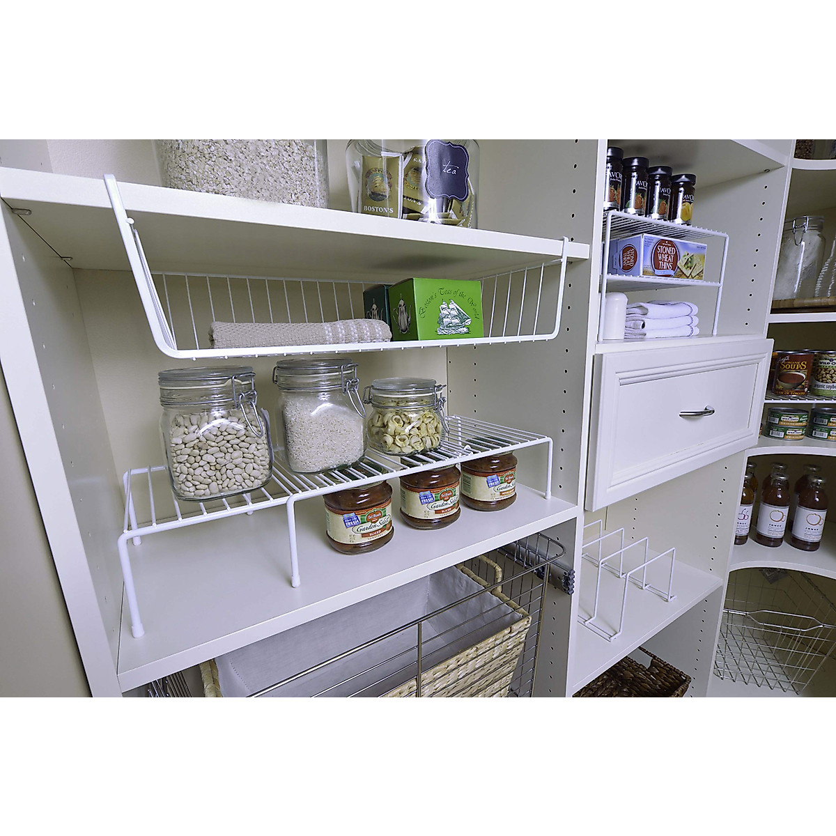 Organized Living Large Under-Shelf Basket - White