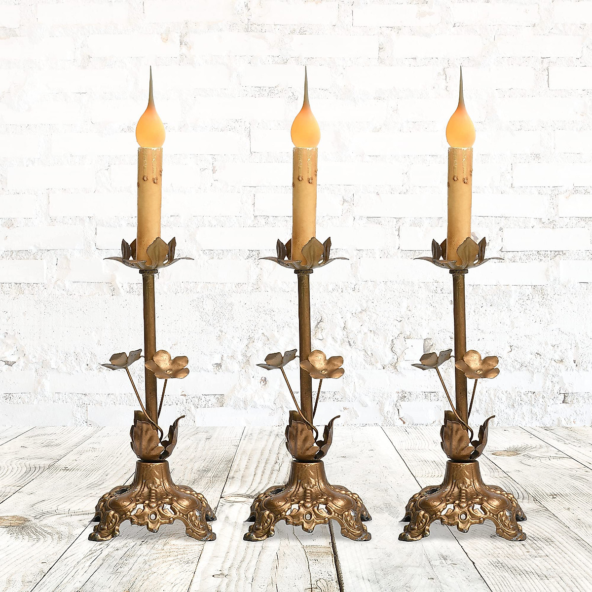 LightLady Studio, Silicone Decorative Light Bulb, Gold Orange, 12 Pk, 7 Watts, Low Watt Candelabra Light Bulbs, Amber Silicone Light Bulbs, Dipped, Night Light Bulb