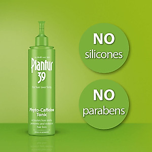 Plantur 39 Natural Phyto Caffeine Hair Growth Scalp Tonic for Women for Fine, Thinning Hair, Niacin, Caffeine, Zinc, Castor Oil, Sulfate Free, 6.76 floz