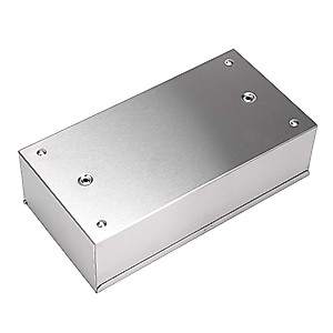 Sumnacon Rectangular Tissue Box Cover - Stylish Stainless Steel Paper Facial Cover, Modern Metal Tissue Box Holder for Bedroom/Bathroom/Vanity/Countertop/Dresser/Night Stand/Office/Car, Brushed Nickel