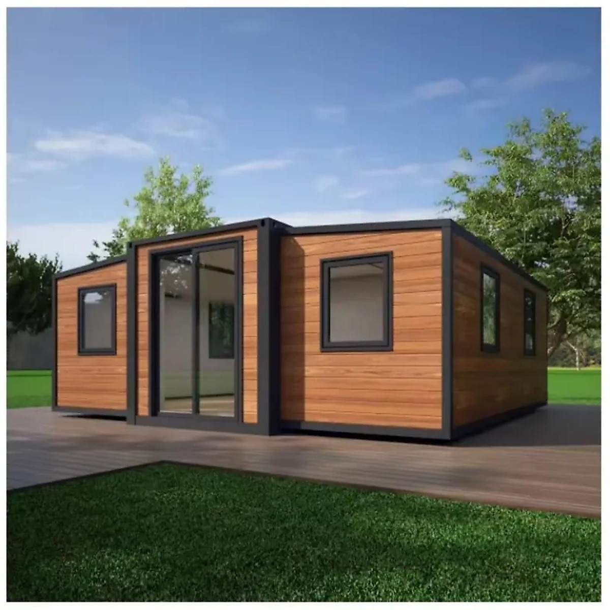 Customized Container Homes Prefabricated Luxury Living Room Expandable Container House Prefab Houses
