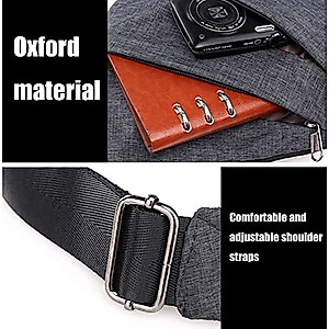 Valcen Personal Pocket Bag for Travel,Valcen Personal Pocket Bag for Men, Fashion Anti-thief Bag,Side Crossbody Backpack for Outdoor (Right Handed, Black)