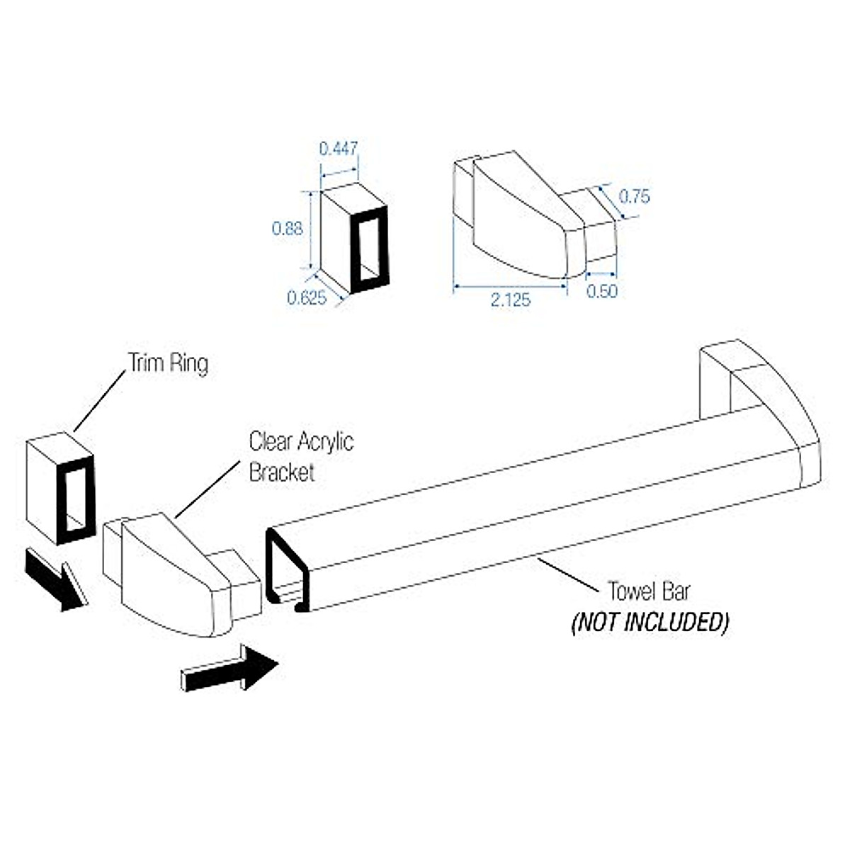 Basco ECPPDLX51SV framed sliding shower door parts, Chrome