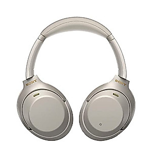 SONY WH1000XM3 Bluetooth Wireless Noise Canceling Headphones Silver WH-1000XM3/S (Renewed)
