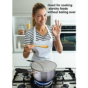 Telison Splatter Screen for Cooking 13 Inch, Block 99% Hot Oil, Stainless Steel Splatter Screen for Frying Pan, Heavy Duty and Easy to Clean