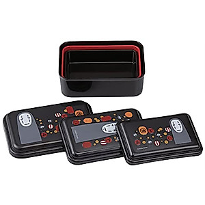 Spirited Away Food Storage Container with Lids 3pc Set - Authentic Japanese Design - Durable, Dishwasher Safe - Lanterns