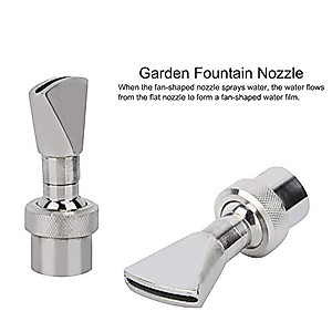 A sixx Fan Shape Water Fountain Spray Head, Garden Fountain Nozzle, for Garden Park Fan-Shaped Water Film Fountain Pond