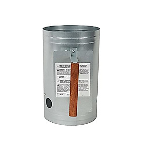 Mr. Bar-B-Q Galvanized Charcoal Chimney Starter. Easy & Safe Fire Starter Without Lighter Fluid