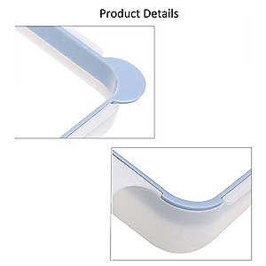 In kds Trash Rack Bin Liners Holder Garbage Bag Hanger for Kitchen Cupboard Tailgate (Blue)