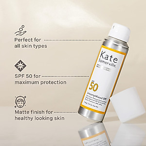 Kate Somerville UncompliKated SPF – SPF 50 Face Sunscreen and Soft Focus Makeup Setting Spray – Daily Use Skin Care with Matte Finish, 3.4 Fl Oz