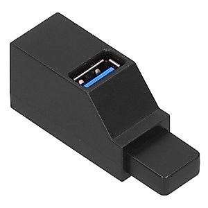 Portable USB Hub, Portable USB Hub High Speed 3 Port Portable Data Hub with Lanyard USB2.0 USB3.0 Interface Computer Supplies for Laptops, PC