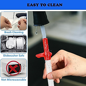 4PCS Straws Replacement and Bite Valve Compatible with Zak Designs Kelso 15 oz Water Bottle Silicone Replacement Bite Valve Reusable Straw with Cleaning Brush