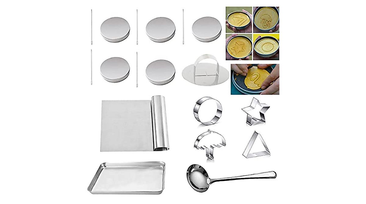 VAWcornic Dalgona Candy Tools Set - 18pcs Sugar Pie Kit