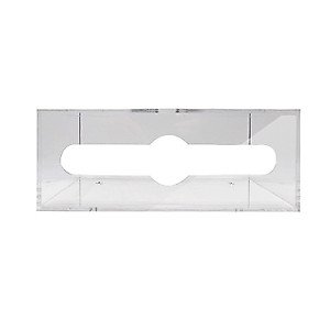 Essentially Yours Acrylic Folded Paper Towel Holder - Wall Mounted or Freestanding | Dispenser for Multifold, Trifold, and C Fold Napkins (Clear)