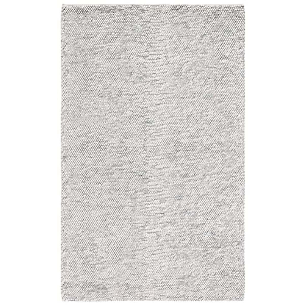 Safavieh Natura Collection 4' x 6' Grey/Ivory NAT182F Handmade Wool Entryway Living Room Foyer Bedroom Accent Rug