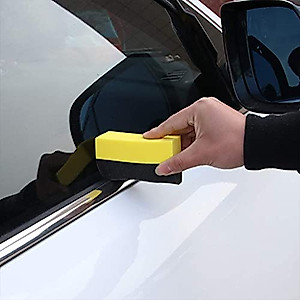 Autone Tire Contour Dressing Applicator Pads Gloss Shine Color Polishing Sponge Wax