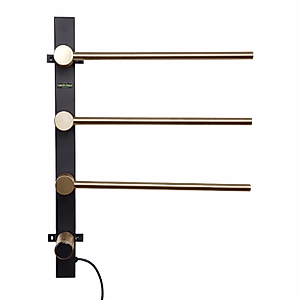 Bathroom Towel Rack,Space-Saving Waterproof Design Towel Warmer | Fast Heating Warming Rod Led Display for Bathroom Kitchen Vacation Homes