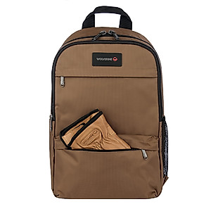 WOLVERINE 27L Slimline Laptop Backpack, Chestnut, One Size