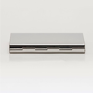 Feisuo Ultra Thin Aluminum Metal Wallets - RFID Blocking Credit Card Wallet Holder for Men & Women - Best Card Protector with 6 PVC Slots and Durable Stainless Steel Latch