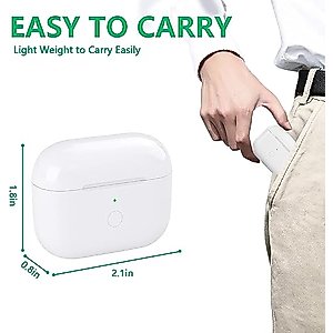 Avainaly Wireless Charging Case for AirPods 3rd Gen, Compatible for AirPod 3rd Generation Charging Case Replacement, Built-in 660 mAh Battery with Bluetooth Pairing Sync Button (White)