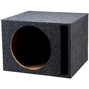 American Sound Connection Car Audio Single 12" Vented Subwoofer Stereo Sub Box Ported Enclosure 5/8" MDF