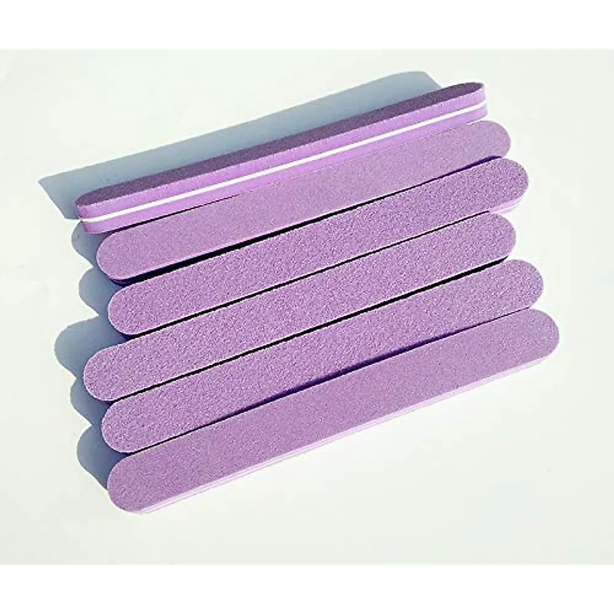 Nail Files Bufers 2 Purple Nail Files Nail Buffer Block Tools EVA Nail File Nail Buffer Grinding Tools Emery Board,100/180.
