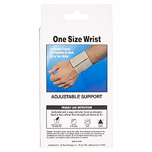 Flex Aid Wrist Support Wrap- Elastic Support with Loop- Wrist Brace for Carpal Tunnel, Arthritis, Tendonitis, Exercise, Weight Lifting, Calisthenics and More- One Size