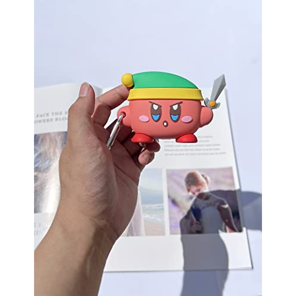 Case Design for Apple AirPods Pro Case Adorable Cartoon Cover Silicone Shockproof 3D Monster Cute Kawaii Protective Case Anti-Fall Case for Airpod Pro Case with Carabiner Ring