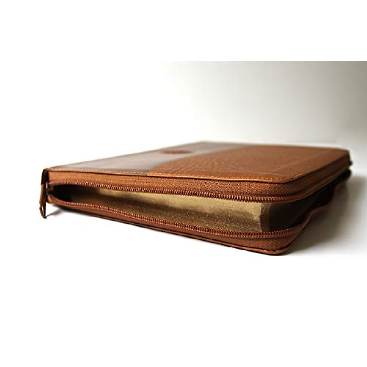 Biblia Reina Valera 1960 Tamaño grande, letra grande piel canela con cremallera / Spanish Holy Bible RVR 1960. Large Size Large Print Brown Leather with Zipper