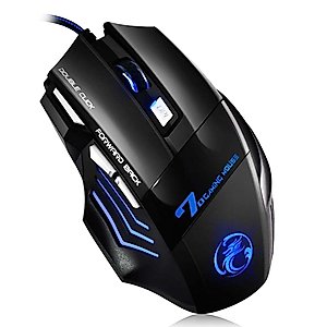 Ergonomic Mouse Wired Game Mice 5500 DPI Silent Gamer Mouse