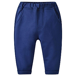 famuka Baby Boy 3 Piece Formal Outfit Suit with Bows Waistcoat Gentleman Tuxedo (Navy 3, 0-3 Months)