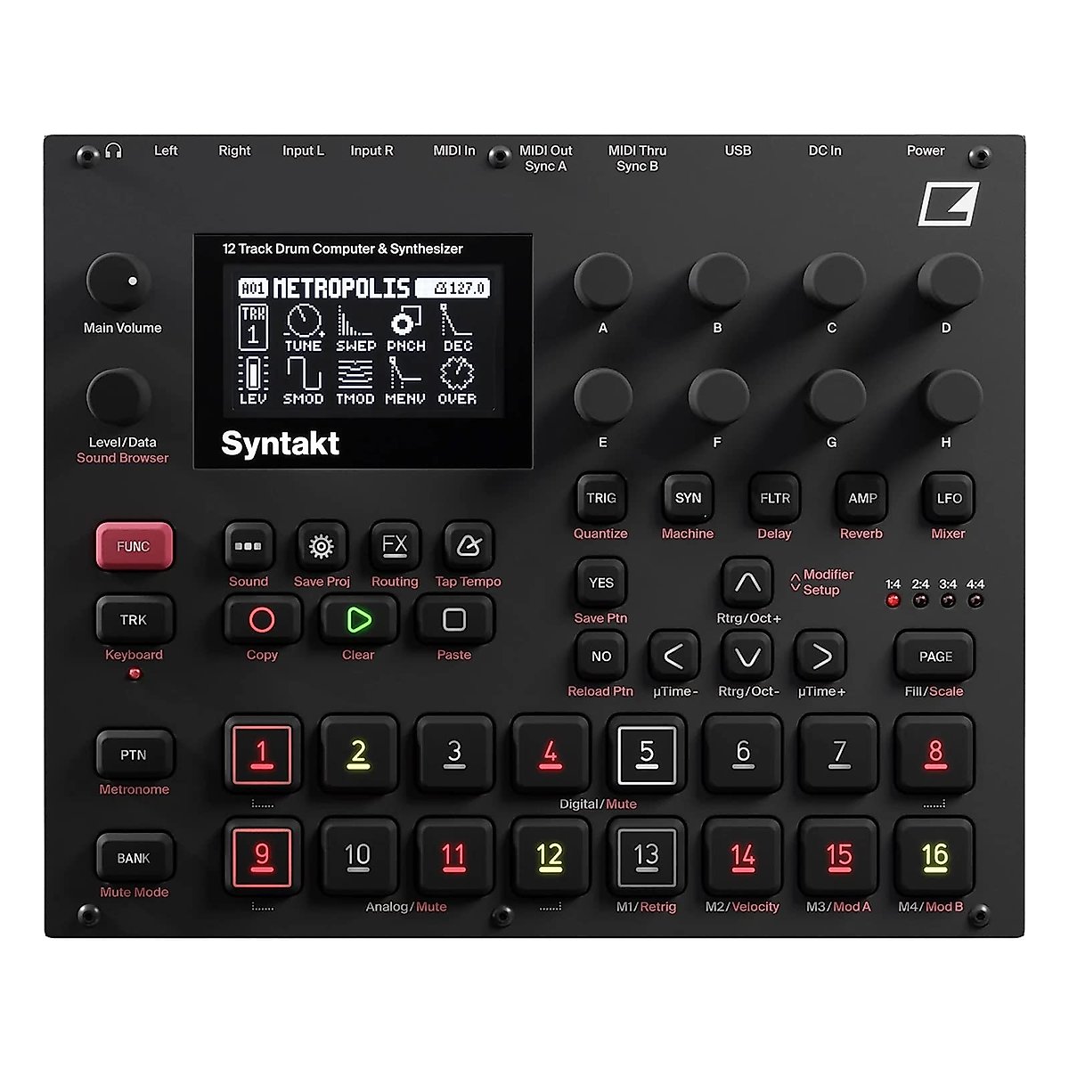 Elektron Syntakt 12 Track Drum Computer & Synthesizer