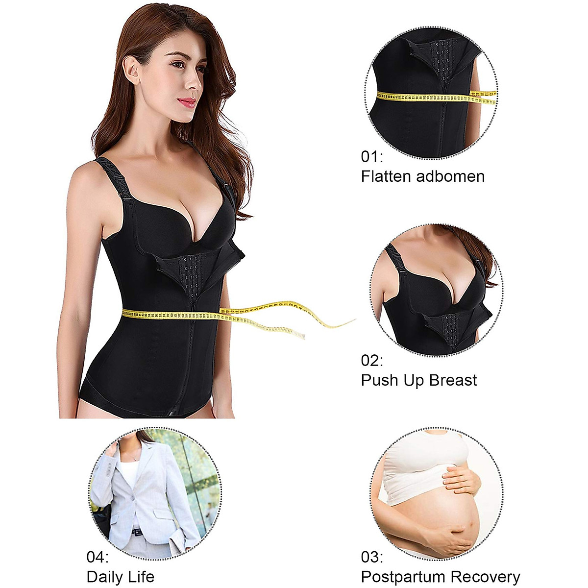 URSEXYLY Maternity Support Belt Postpartum Waist Trainer Shapewear Recovery Waist Cincher