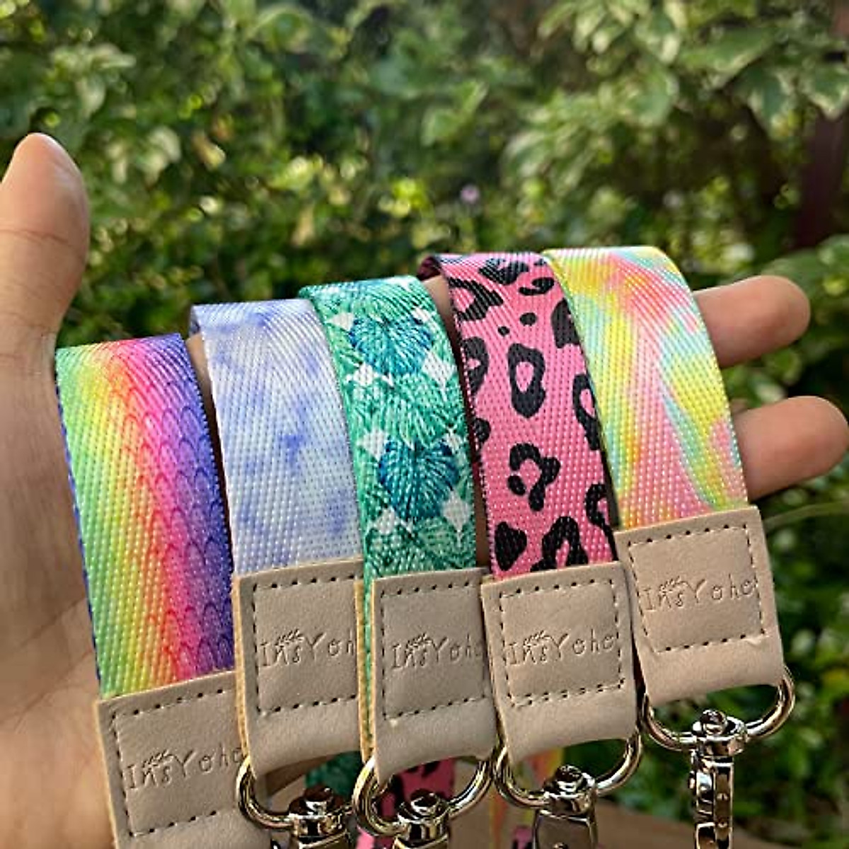 INSYOHO Vape Lanyard - Vape Holder, Elastic Smok Vape Holder Necklace for Vape Device, Inhaler Holder fits Smok Novo, elf Puff Bar Vape, E-cig Lanyard,Disposable Vape Pen Holder (Pink Leopard)