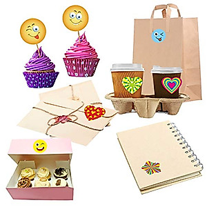 1000 Pcs Teacher Reward Encouragement Motivational Sticker Mega Pack 40 Designs in 5 Themes with Perforation Line (Each Measures 1.5” in Diameter)