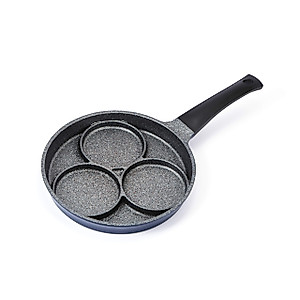 UPIT 3-Cup Egg Frying Pan for Induction Stovetop, Nonstick Coating Aluminum Egg Cooker Pan