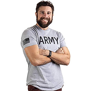 Ann Arbor T-shirt Co. Army PT Style Shirt | U.S. Military Physical Traning Infantry Workout T-Shirt-(Adult,XL)