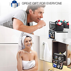 Toiletry Bag Dopp Kit for Men - Nylon Travel Toiletry Bag Waterproof Shower Cosmetic Organizer for Women Men - Travel Kit Shaving Bag for Men