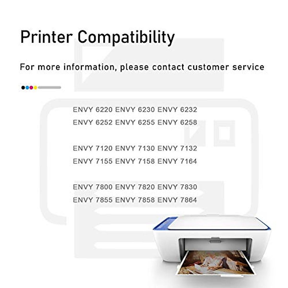 64xl Remanufactured Replacements for HP 64 64XL Ink Cartridges for HP Envy Photo 7800 7155 7158 6252 6255 6258 7164 7855 2Pack (1Black +1Tri-Color)
