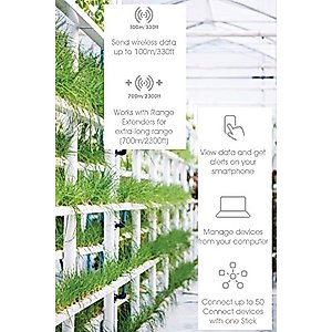 Bluelab CONSTICK2 Connect Stick 2 for Bluelab Connect Devices (Monitor and Controller), Wireless Data Logging Kit for Hydroponic System and Indoor Plant Grow
