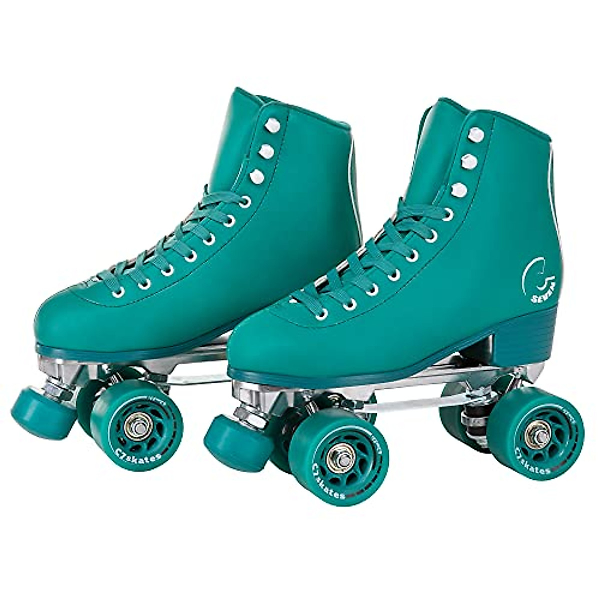 C SEVEN C7skates Dark Magic Quad Roller Skates (Enchanted Forest, Women's 7 / Youth 6 / Men's 6)