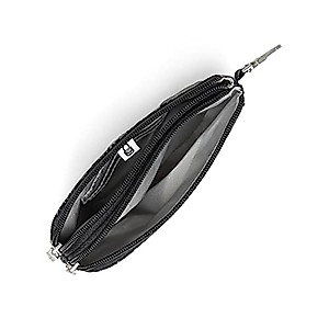 Baggallini womens On the Go Daily RFID Pouch, Midnight Blossom Print, Black US